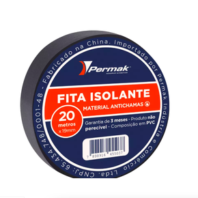 Kit 10 Rolos De Fita Isolante Rolo Com 20m Cada Permak
