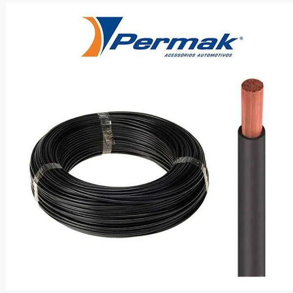 Rolo de 100M de Cabo Auto 4 mm² Preto